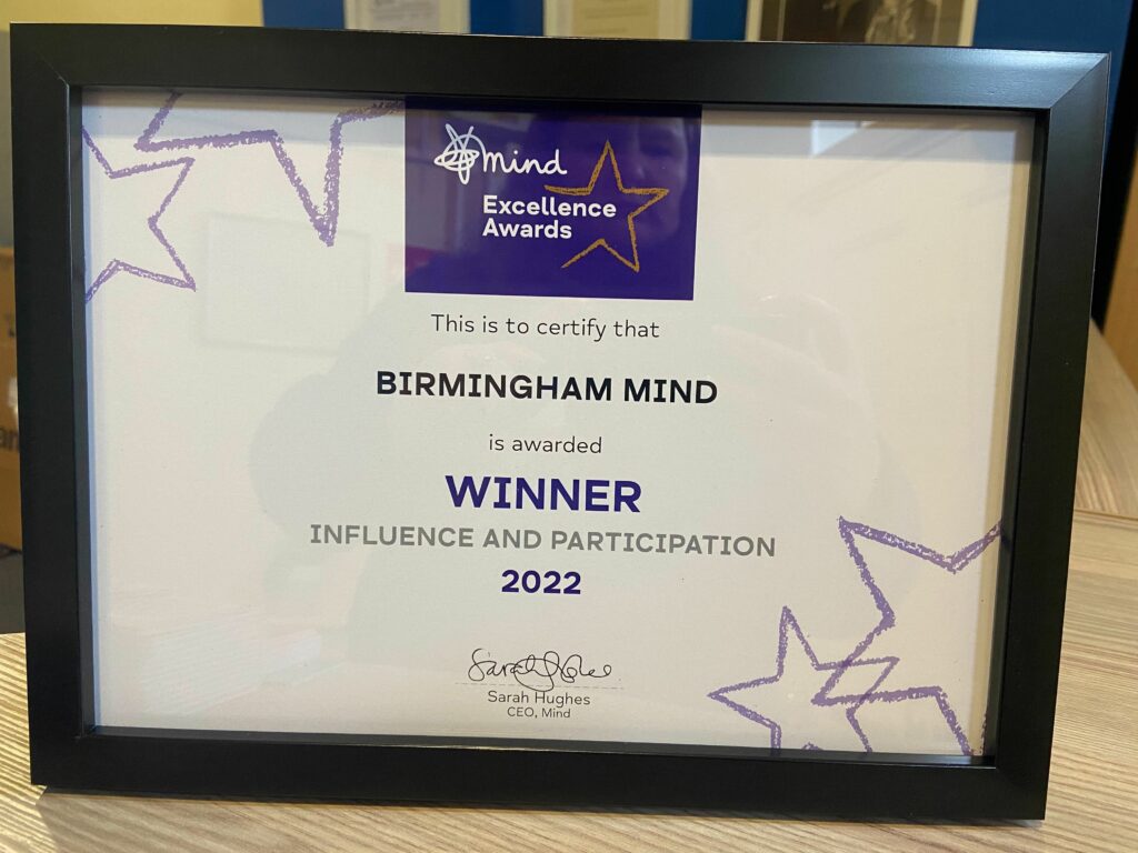 Birmingham Mind Wins Two Mind Excellence Awards - Birmingham Mind